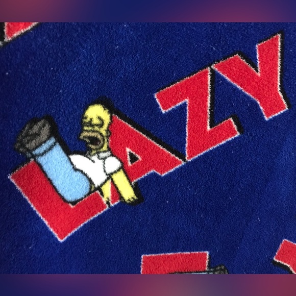 Simpsons | Other | Rare Homer Simpson Lazy Fleece Plush Wrappie Lounge ...
